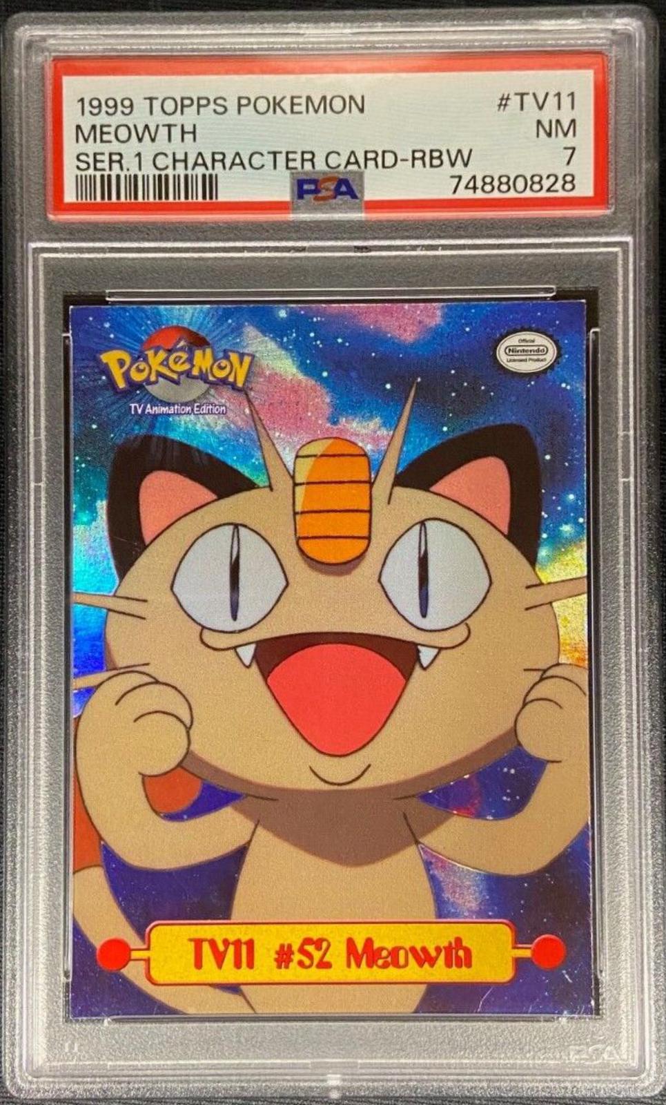 Meowth [Rainbow] #TV11 Prices | Pokemon 1999 Topps TV | Pokemon Cards