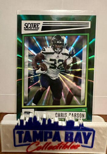 Chris Carson [Green] #175 Prices | 2022 Panini Score | Football Cards