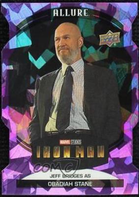 Jeff Bridges as Obadiah Stane [Purple Die Cut] #2 Prices | Marvel 2022 ...