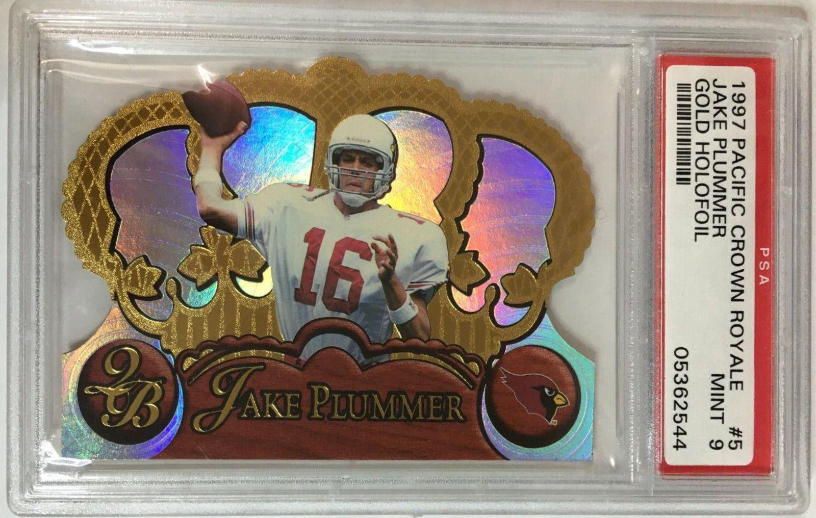 Jake Plummer [Gold Holofoil] #5 Prices | 1997 Pacific Crown Royale ...