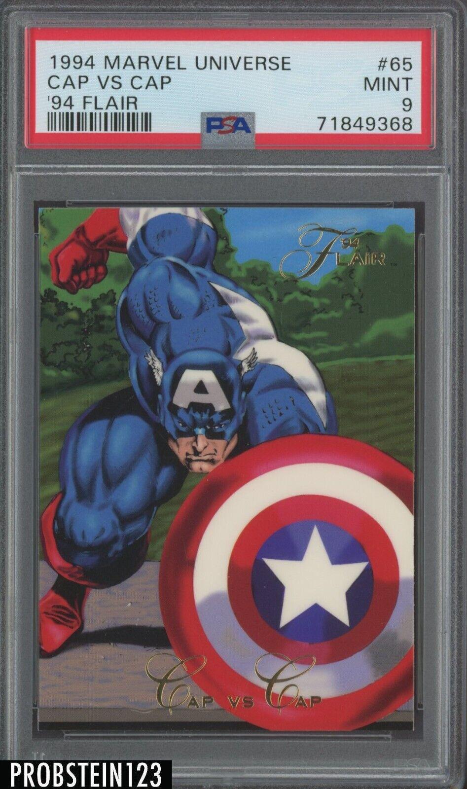 Cap VS Cap #65 Prices | Marvel 1994 Flair | Marvel Cards