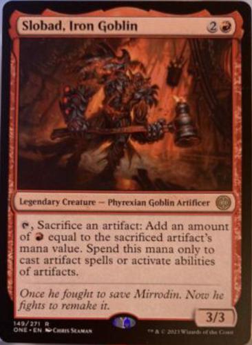 Slobad, Iron Goblin #149 Prices | Magic Phyrexia: All Will Be One ...