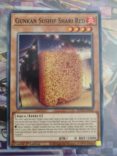 Gunkan Suship Shari Red POTE-EN026 Prices | YuGiOh Power Of The Elements | YuGiOh Cards