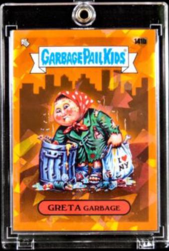 GRETA GARBAGE [Orange] #141b Prices | 2021 Garbage Pail Kids Sapphire ...
