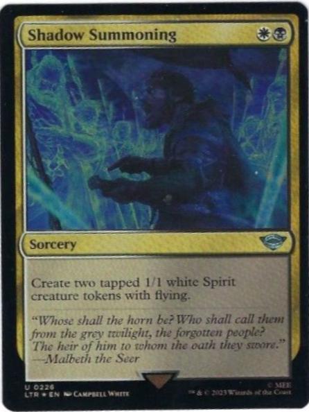 Shadow Summoning [Foil] #226 Prices | Magic Lord of the Rings | Magic Cards