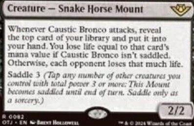 Caustic Bronco #324 Prices | Magic Outlaws of Thunder Junction | Magic ...