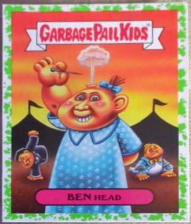 BEN Head [Green] #3a Prices | Garbage Pail Kids Revenge of the Horror ...