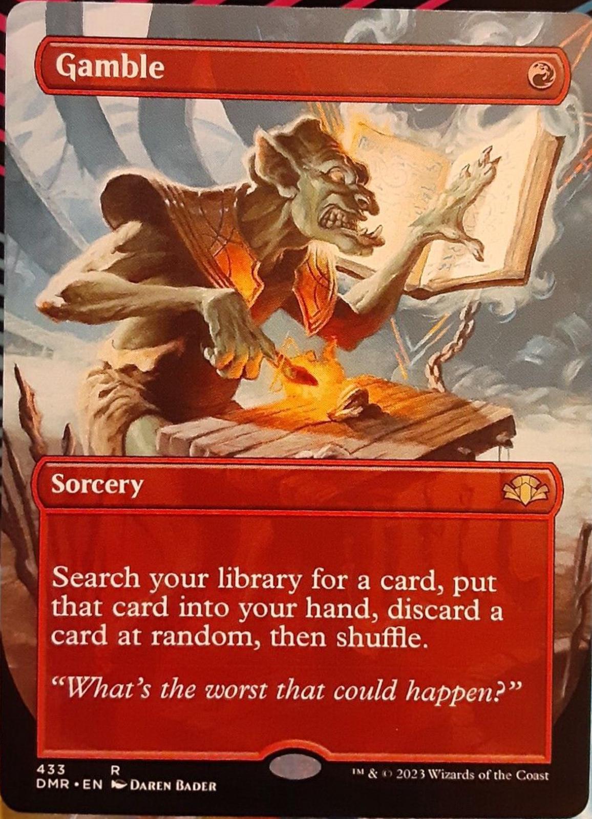 Gamble [Borderless] #433 Prices | Magic Dominaria Remastered | Magic Cards