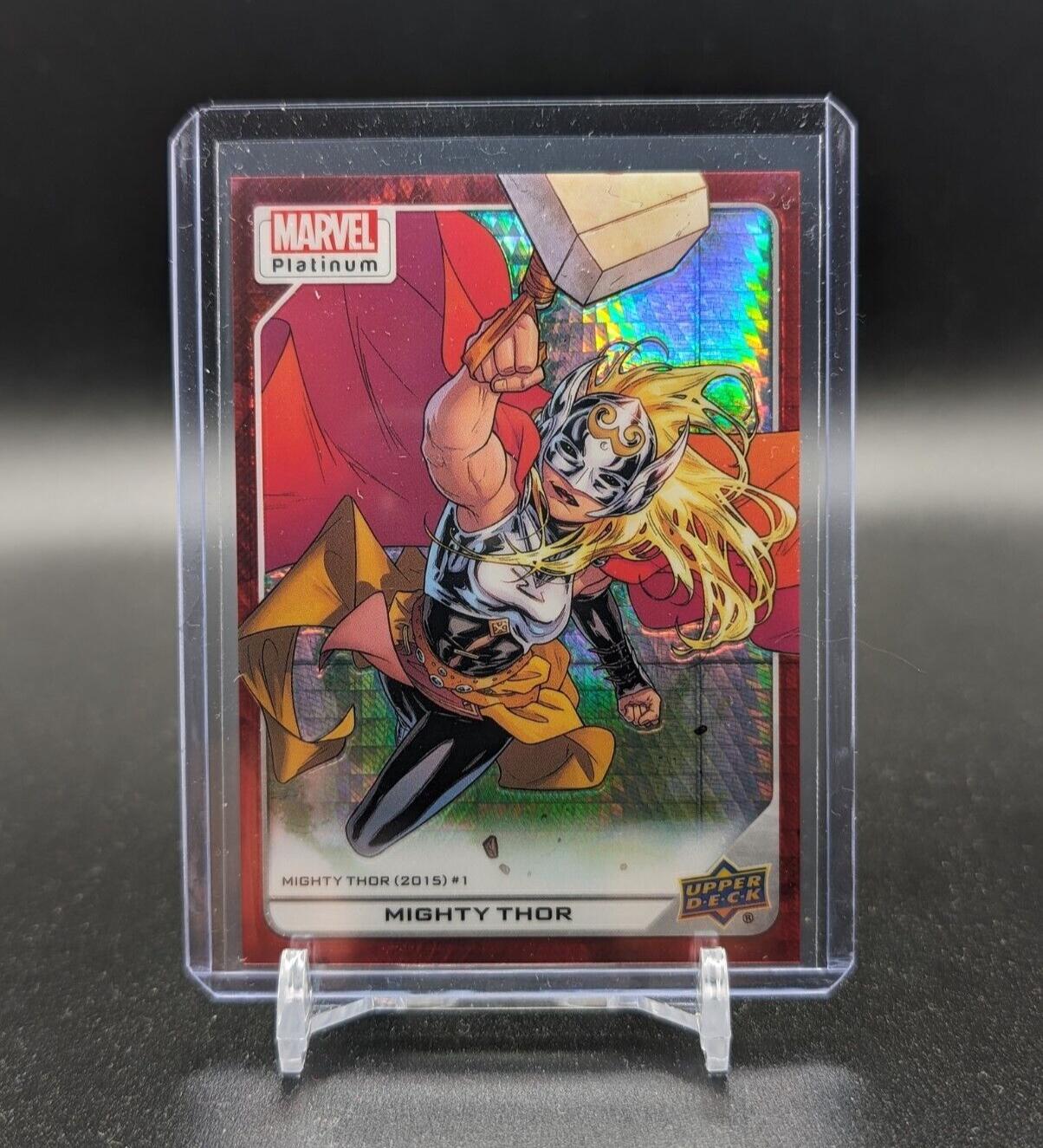 Mighty Thor [Red Prism] #135 Prices | Marvel 2023 Upper Deck Platinum ...