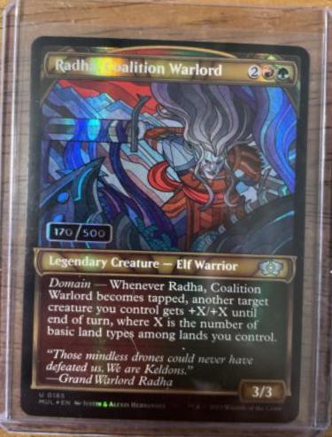 Radha, Coalition Warlord [Serialized] #185 Prices | Magic Multiverse Legends | Magic Cards