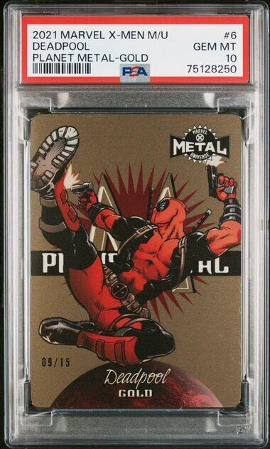 Deadpool [Gold] #6 Prices | Marvel 2021 X-Men Metal Universe Planet ...