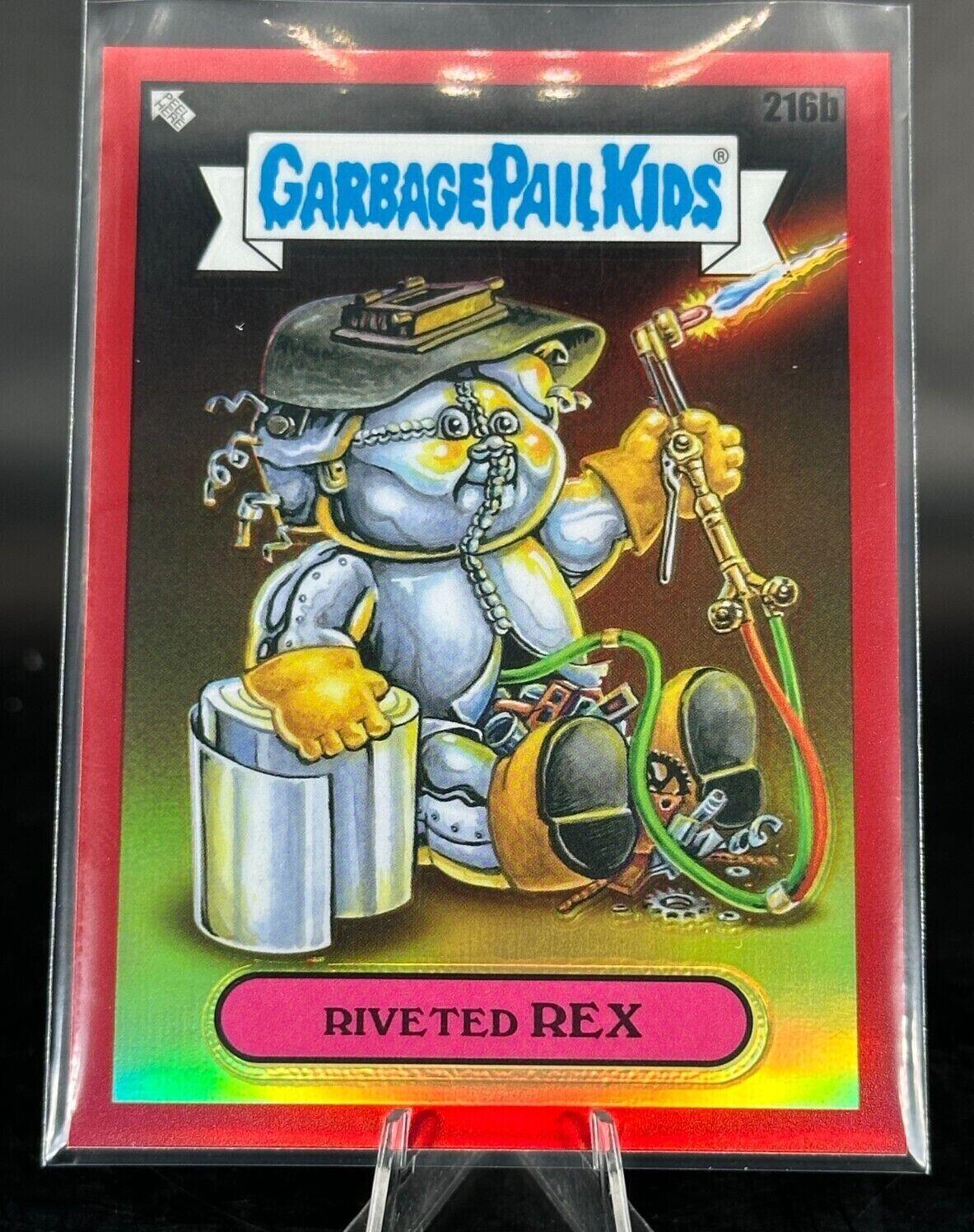 Riveted REX [Red Refractor] #216b Prices | 2022 Garbage Pail Kids Chrome | Garbage Pail Cards