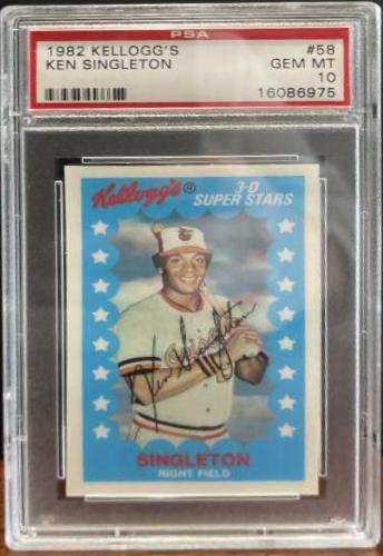 Ken Singleton #58 Prices | 1982 Kellogg's | Baseball Cards