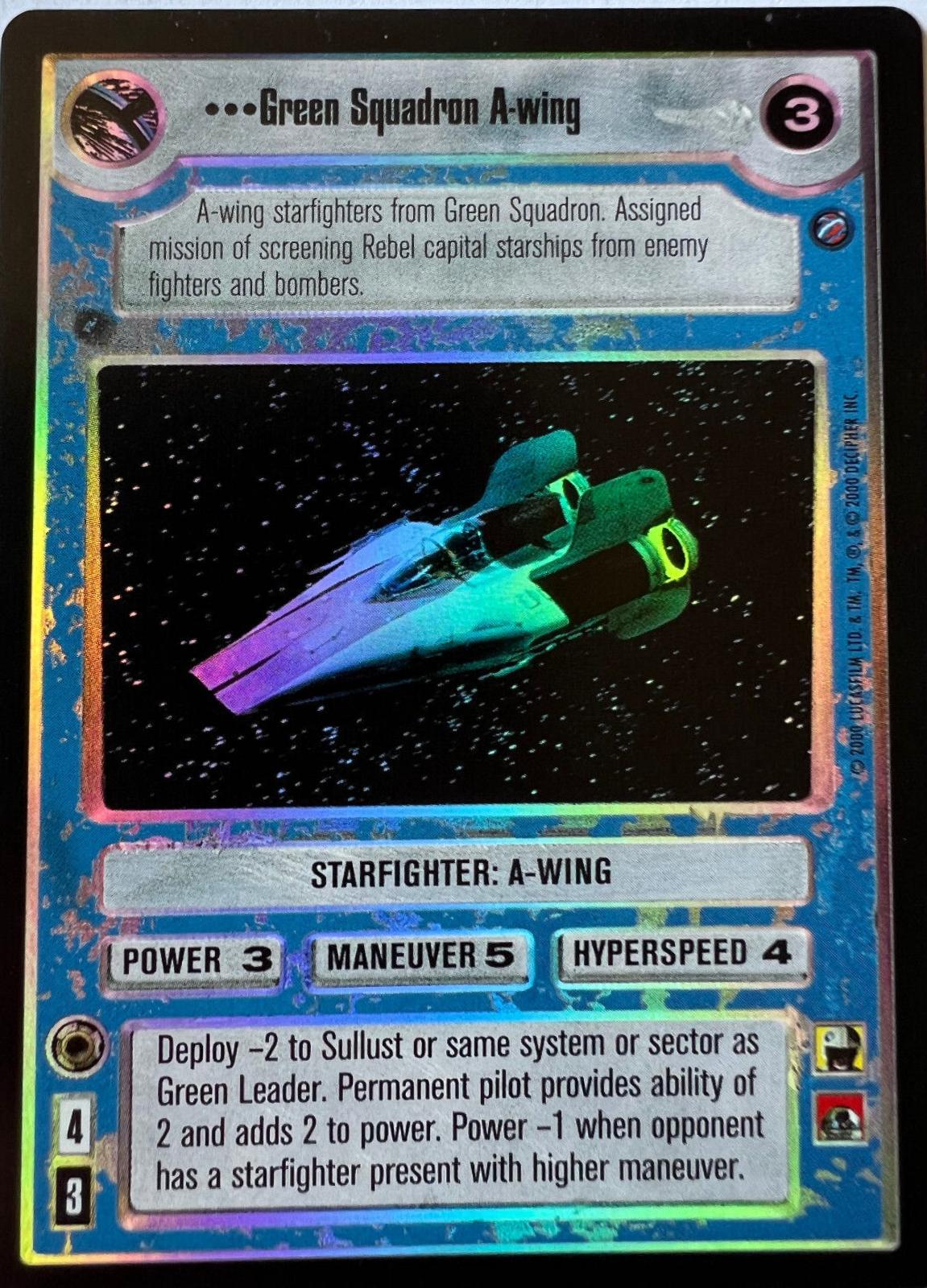 Green Squadron A-wing [Foil] Prices | Star Wars CCG Reflections II ...