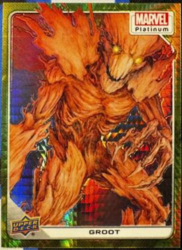 Groot [Yellow Spotlight] #37 Prices | Marvel 2023 Upper Deck Platinum ...