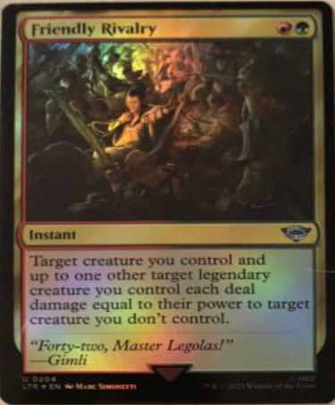 Friendly Rivalry [Foil] #204 Prices | Magic Lord of the Rings | Magic Cards