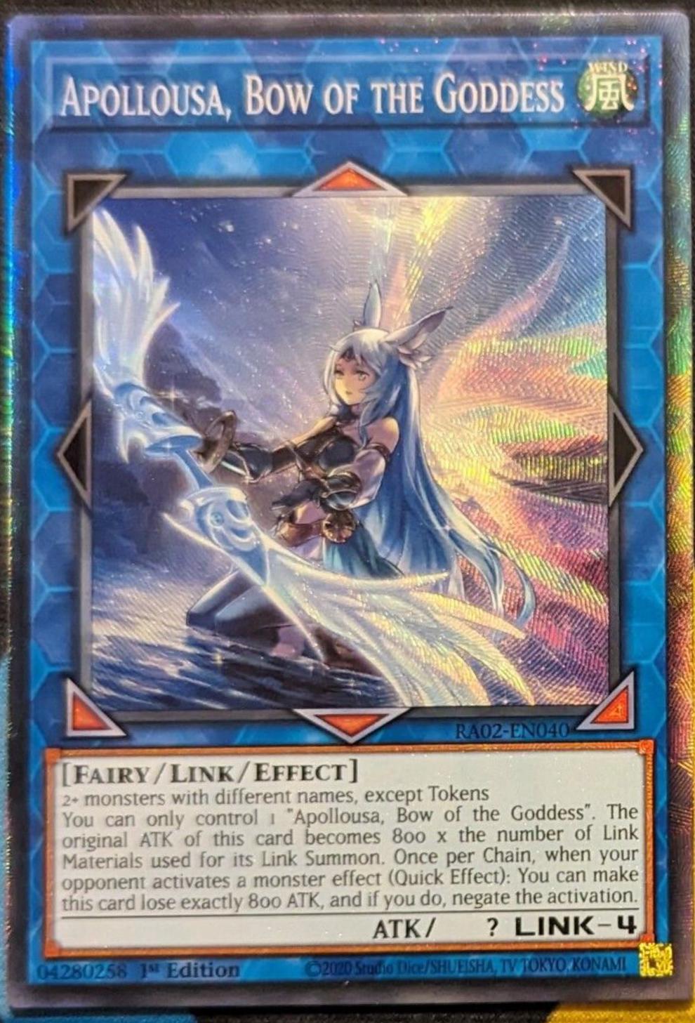 Apollousa, Bow of the Goddess [Collector's Rare] RA02-EN040 Prices ...