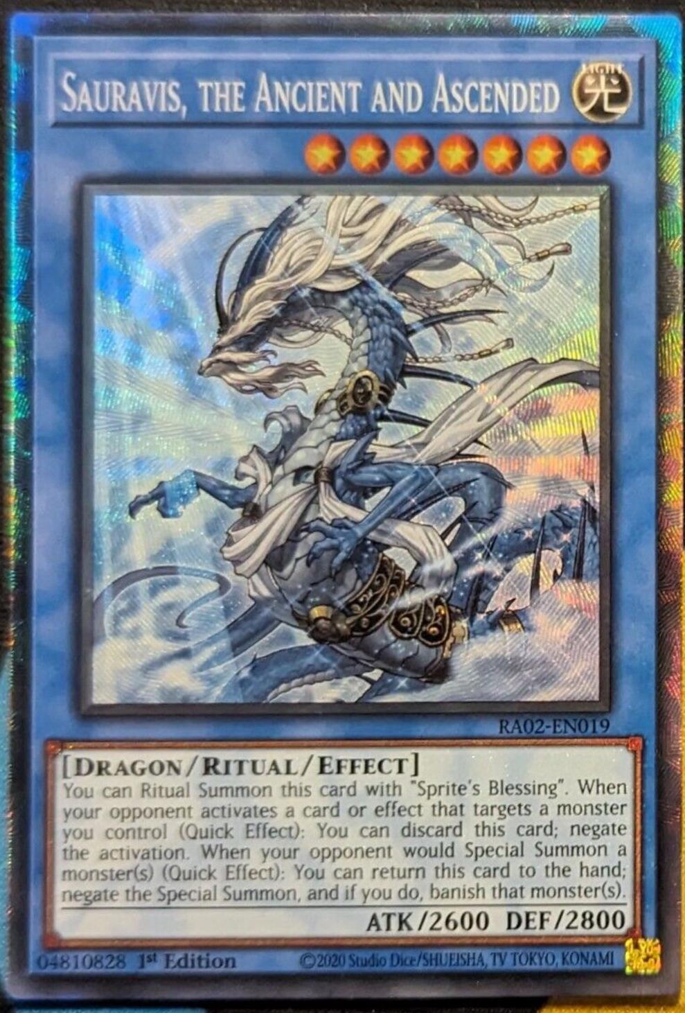 Sauravis, the Ancient and Ascended [Collector's Rare] RA02-EN019 Prices ...