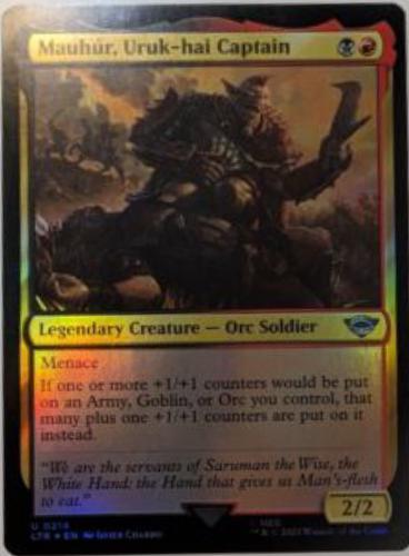 Mauhur, Uruk-hai Captain [Foil] #214 Prices | Magic Lord of the Rings ...