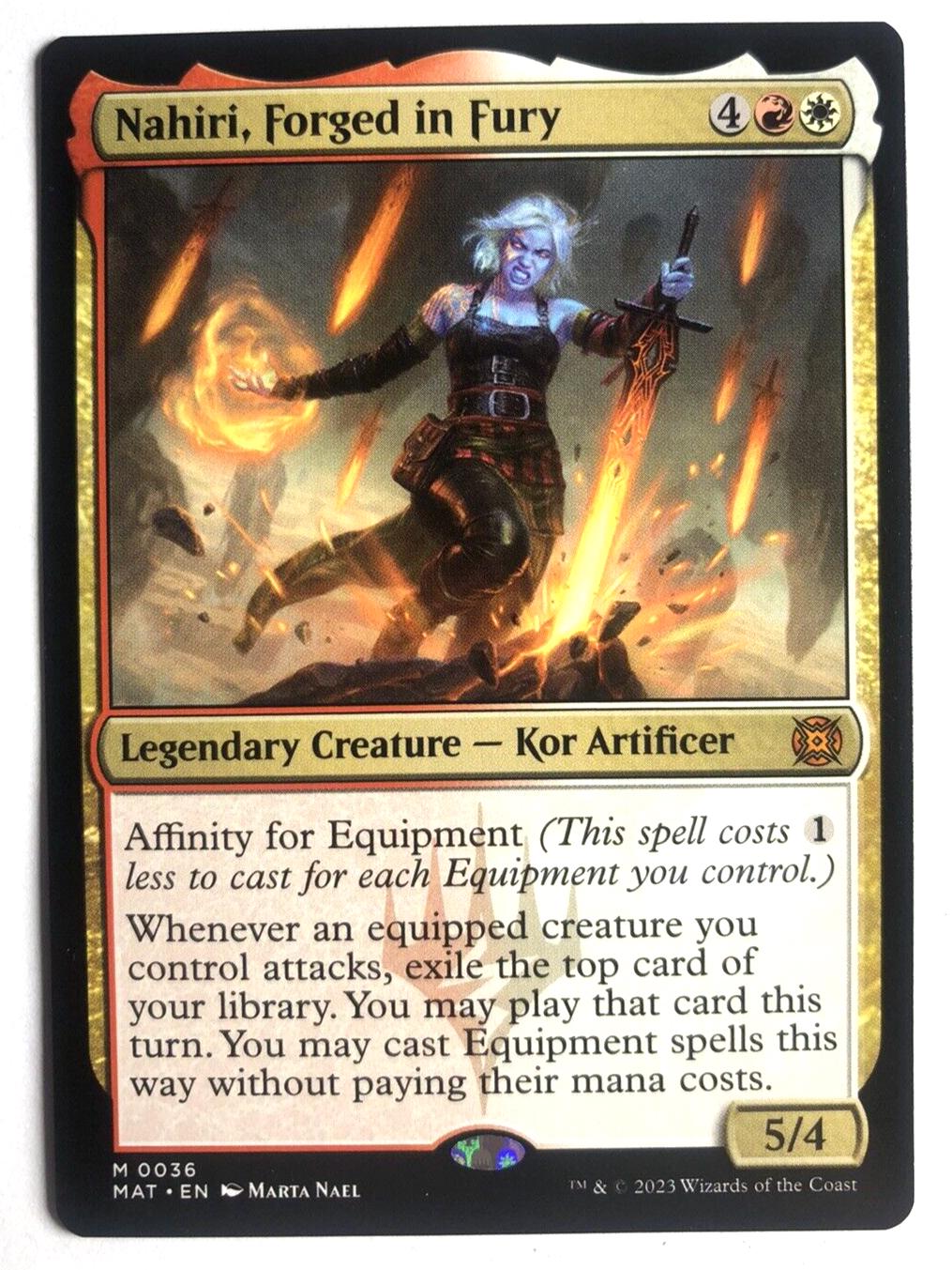 Nahiri, Forged in Fury #36 Prices | Magic March of the Machine: The ...