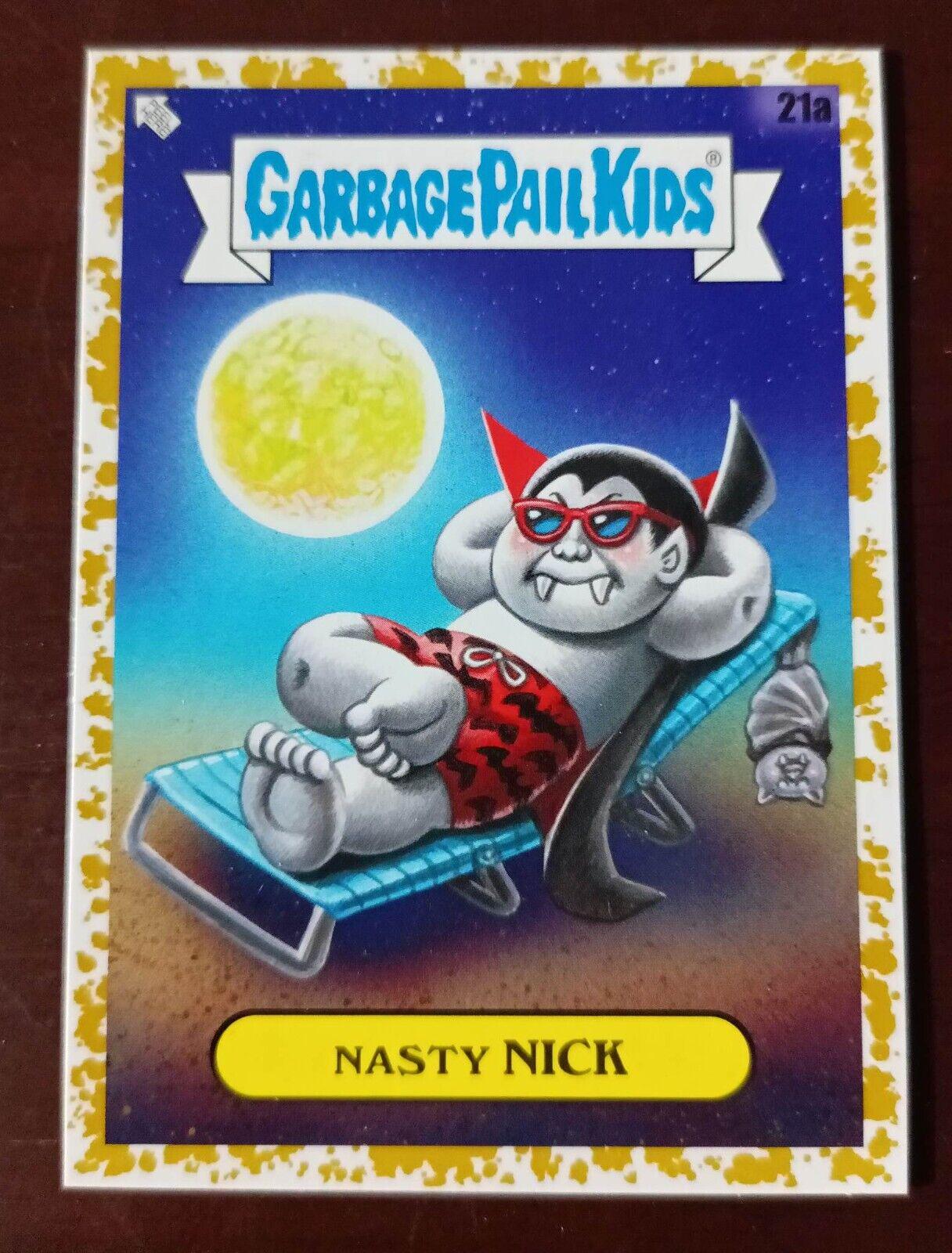 Nasty NICK [Gold] #21a Prices | Garbage Pail Kids Go on Vacation ...