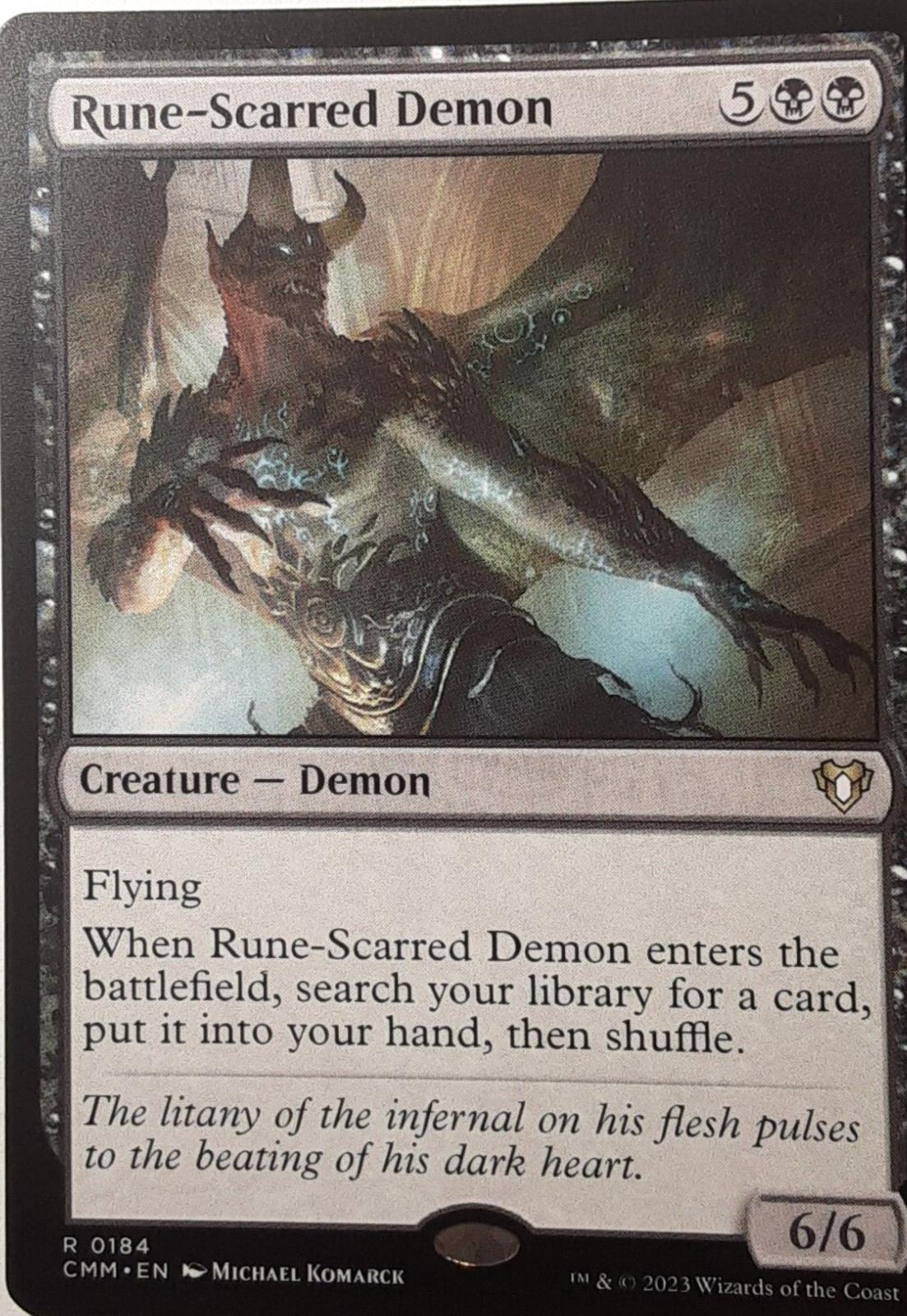Rune-Scarred Demon #521 Prices | Magic Commander Masters | Magic Cards