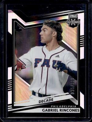 Gabriel Rincones [Decade Die Cut] #93 Prices | 2022 Panini Elite Extra ...