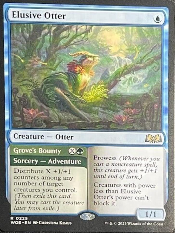 Elusive Otter // Grove's Bounty #225 Prices | Magic Wilds of Eldraine ...