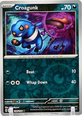 Croagunk [Reverse Holo] #130 Prices | Pokemon Scarlet & Violet ...