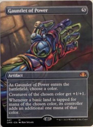 Gauntlet of Power [Borderless] #447 Prices | Magic Dominaria Remastered ...
