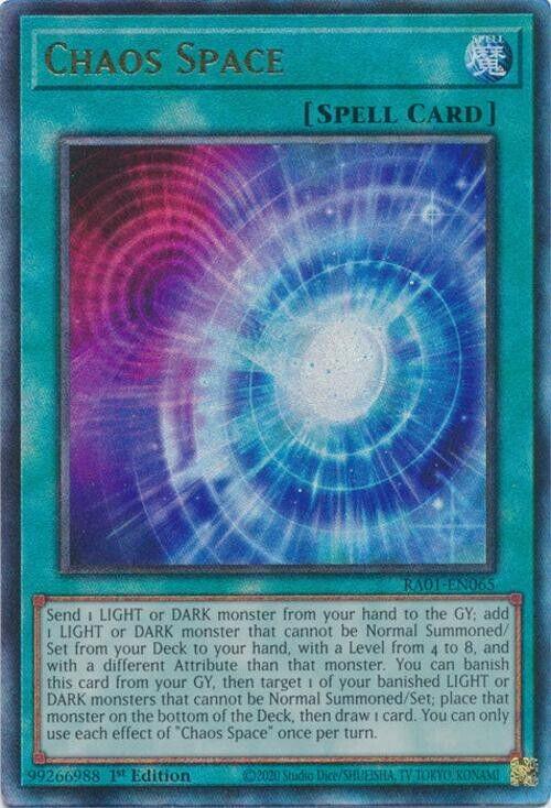 Chaos Space [Ultimate Rare] RA01-EN065 Prices | YuGiOh 25th Anniversary ...