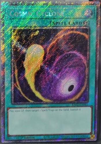 Cosmic Cyclone [Platinum Secret Rare] RA02-EN061 Prices | YuGiOh 25th ...