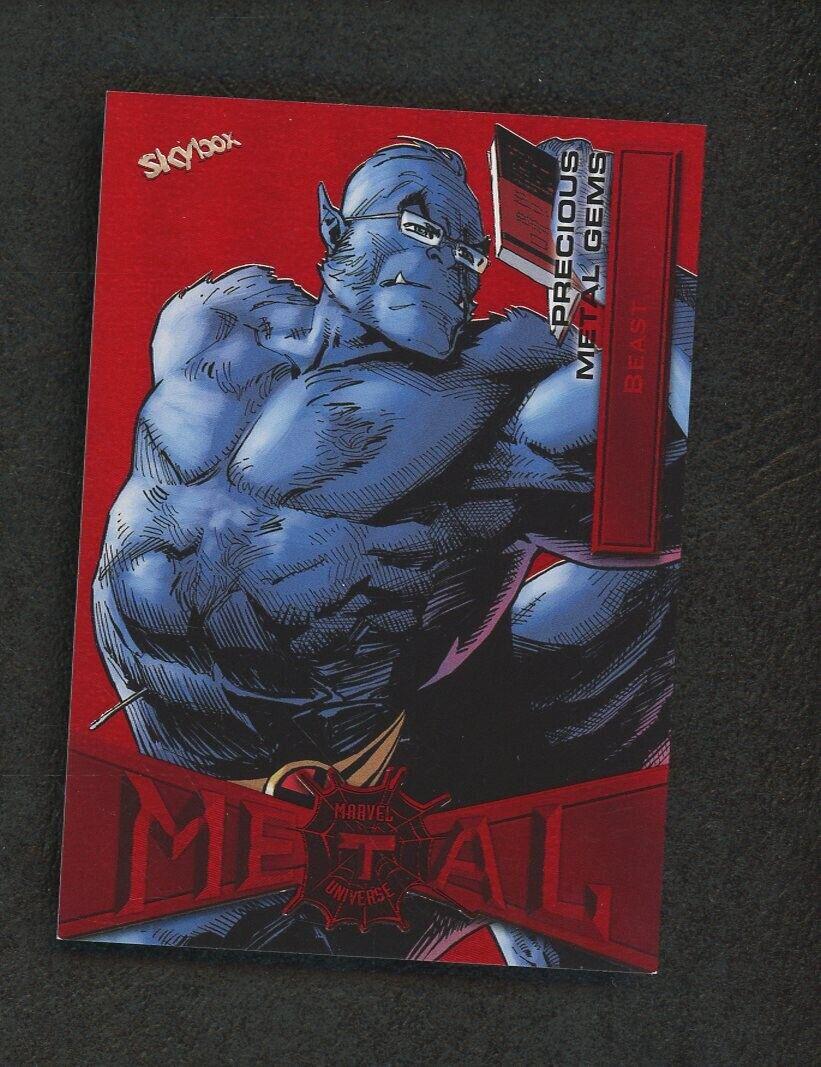 Beast [Precious Metal Gems Red] #7 Prices | Marvel 2022 Metal Universe ...