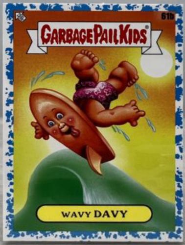 Wavy DAVY [Blue] #61b Prices | Garbage Pail Kids Go on Vacation | GPK Cards