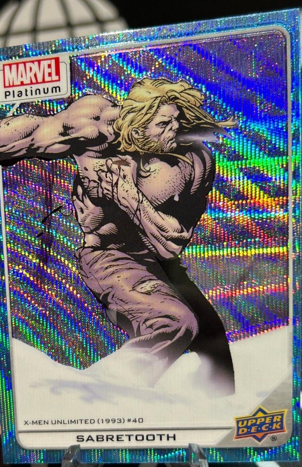 Sabretooth [Blue Surge] #189 Prices | Marvel 2023 Upper Deck Platinum ...