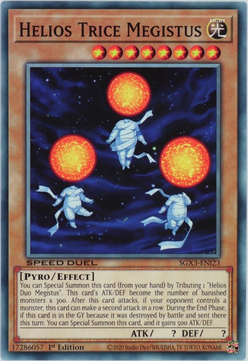 Helios Trice Megistus SGX3-ENI23 Prices | YuGiOh Speed Duel GX ...