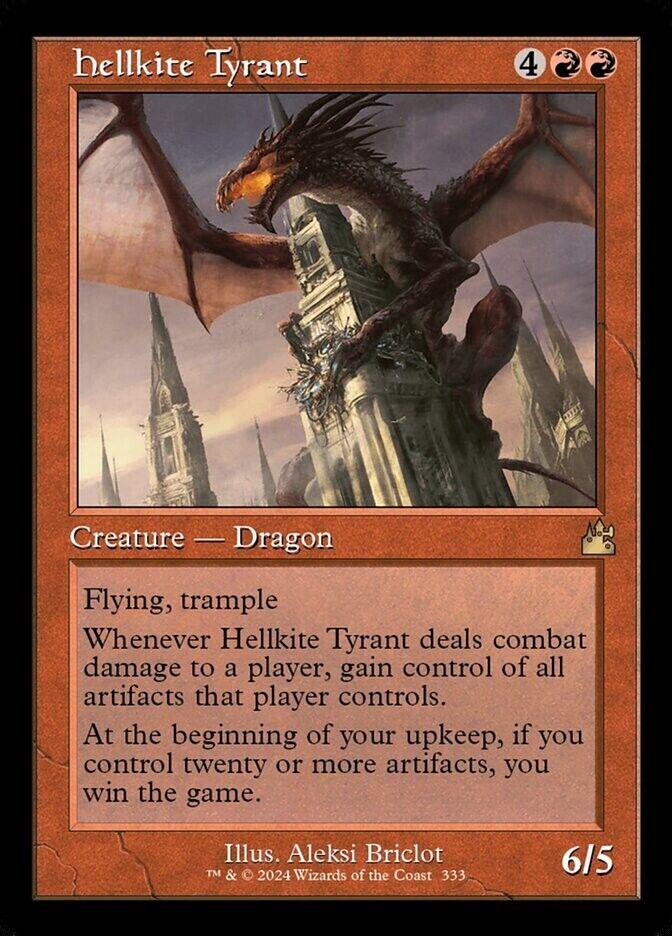 Hellkite Tyrant [Retro Frame] #333 Prices | Magic Ravnica Remastered | Magic Cards
