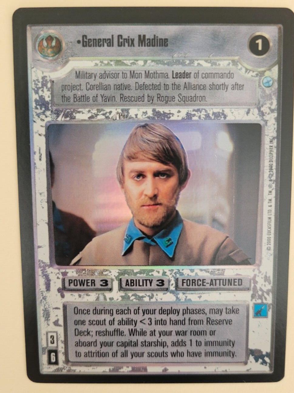 General Crix Madine [Foil] Prices | Star Wars CCG Reflections II | Star Wars Cards