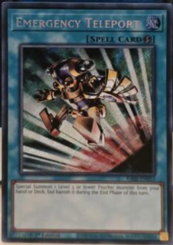 Emergency Teleport [Secret Rare] RA02-EN053 Prices | YuGiOh 25th Anniversary Rarity Collection ...
