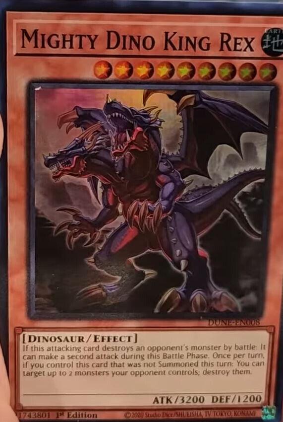 Mighty Dino King Rex DUNE-EN008 Prices | YuGiOh Duelist Nexus | Yugioh ...