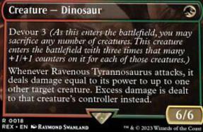 Ravenous Tyrannosaurus [Borderless] #18 Prices | Magic Jurassic World ...