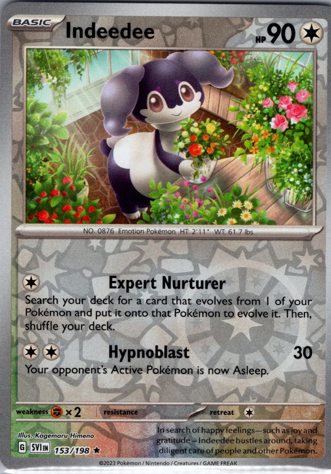 Indeedee [Reverse Holo] #153 Prices | Pokemon Scarlet & Violet ...