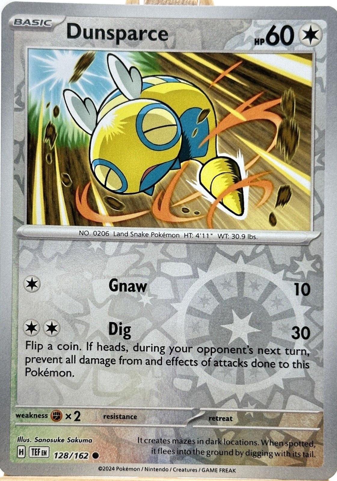 Dunsparce [Reverse Holo] #128 Prijzen | Pokemon Temporal Forces ...