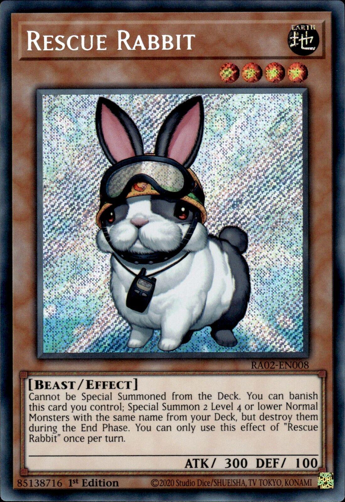 Rescue Rabbit [Secret Rare] RA02-EN008 Prices | YuGiOh 25th Anniversary ...