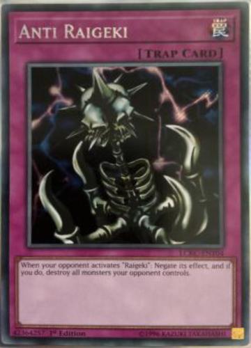 Anti Raigeki [1st Edition] LCKC-EN104 Prices | YuGiOh Legendary ...