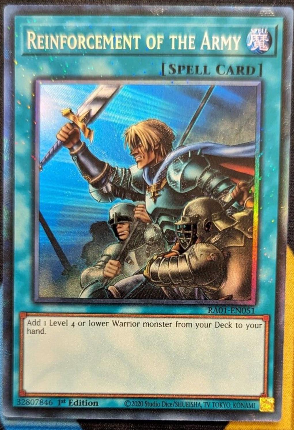 Reinforcement of the Army [Collector's Rare] RA01-EN051 Prices | YuGiOh ...