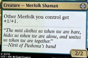 Merfolk Mistbinder #276 Prices | Magic Lost Caverns of Ixalan Commander ...