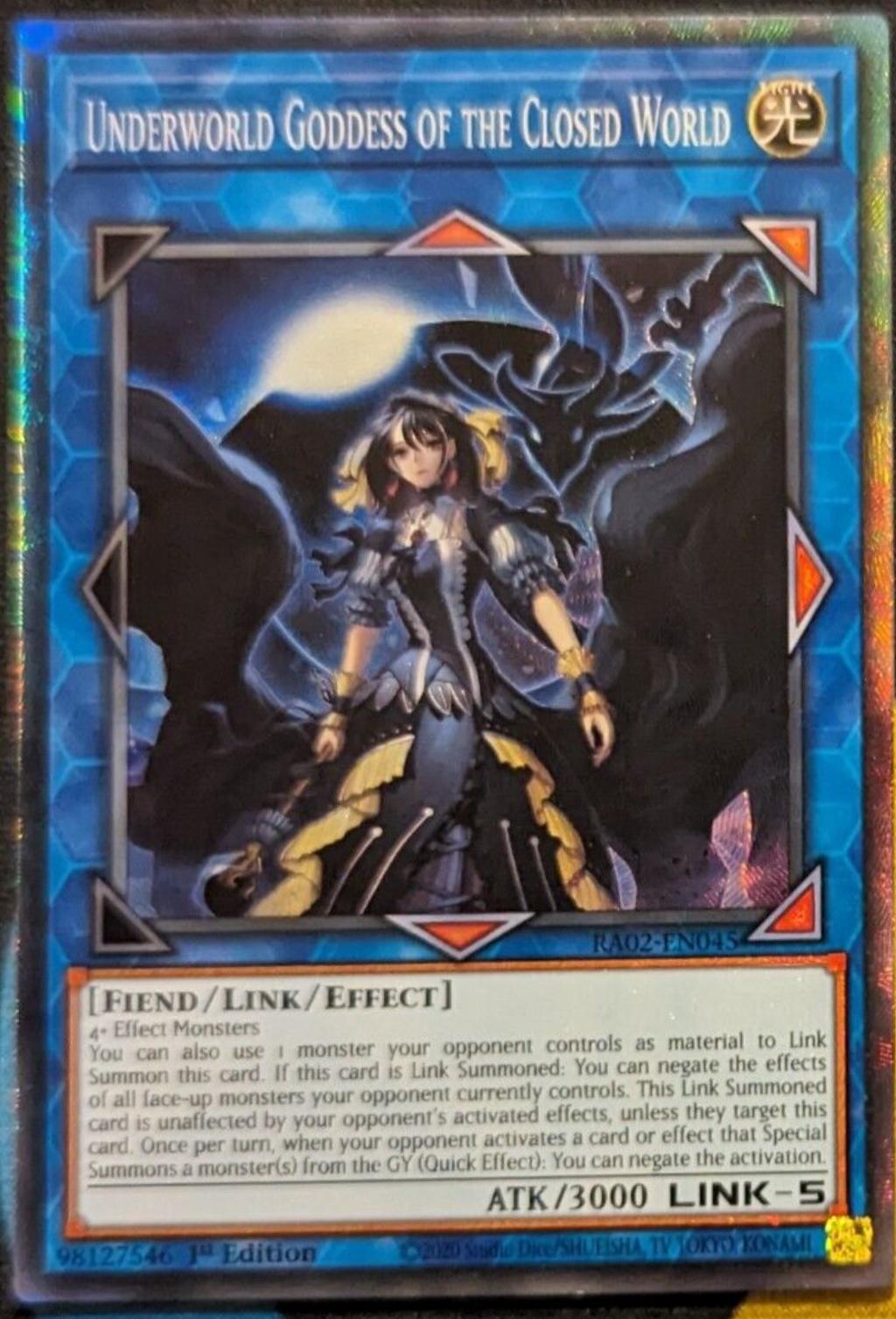 Underworld Goddess of the Closed World [Collector's Rare] RA02-EN045 ...