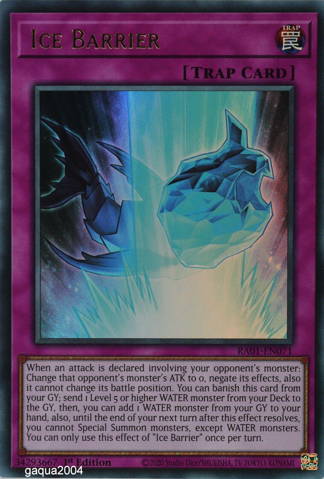 Ice Barrier [Ultra Rare] RA01-EN071 Prices | YuGiOh 25th Anniversary ...