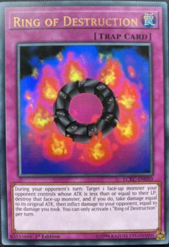 Ring of Destruction [1st Edition] LCKC-EN050 Prices | YuGiOh Legendary ...